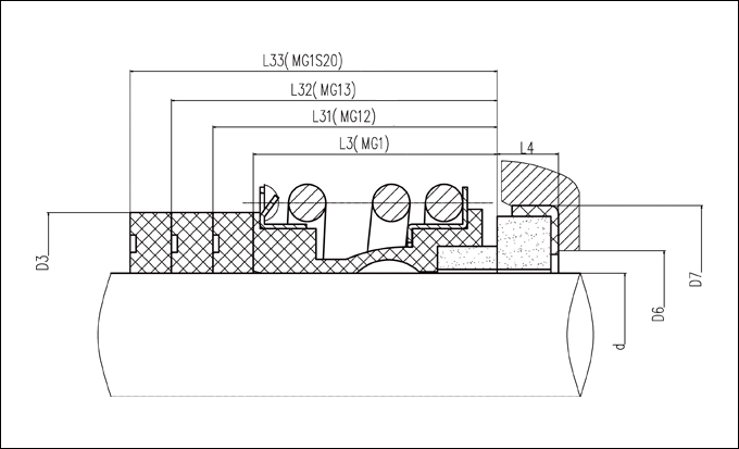 Burgmann MG1 Series Mechanical Seal